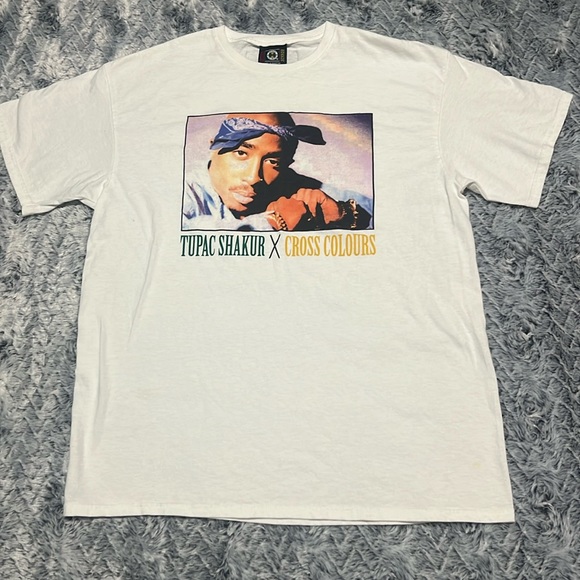 Tupac Shakur | Shirts | Tupac Shakur X Cross Colours Short Sleeve Shirt ...